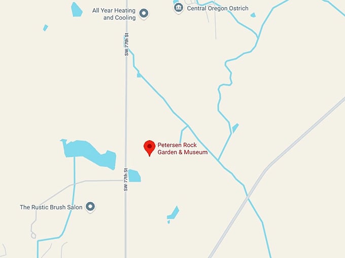 16. petersen rock garden & museum map