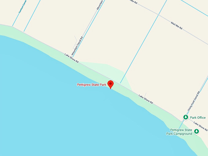 16. pettigrew state park map