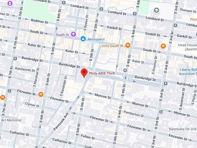 16. philly aids thrift map