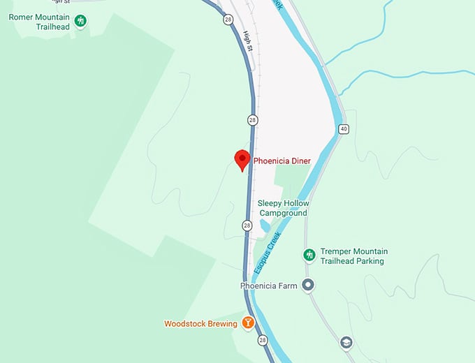 16. phoenicia diner map