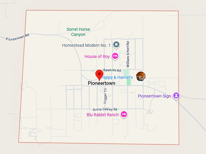16. pioneertown map