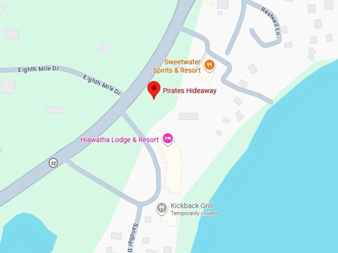 16. pirates hideaway map