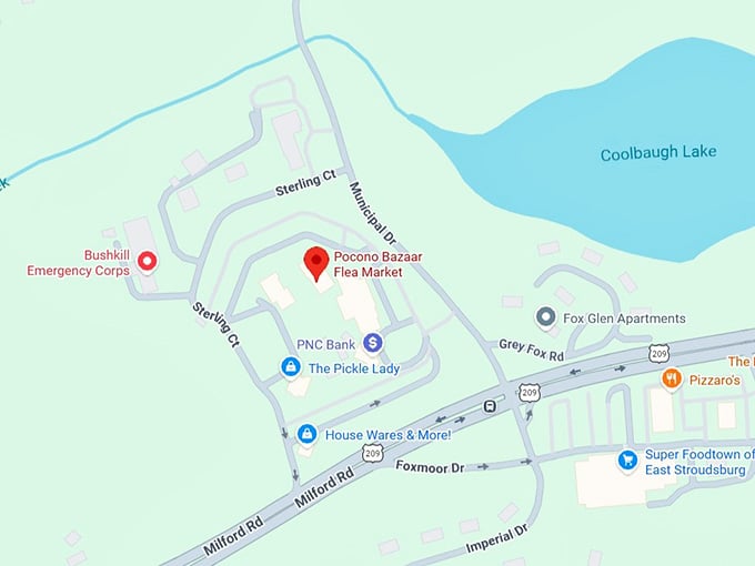 16. pocono bazaar flea market map