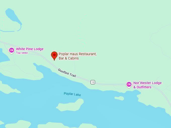 16. poplar haus restaurant, bar & cabins map