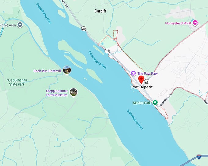 16. port deposit, md map
