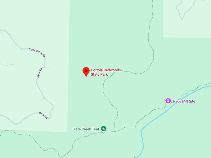 16. portola redwoods state park map