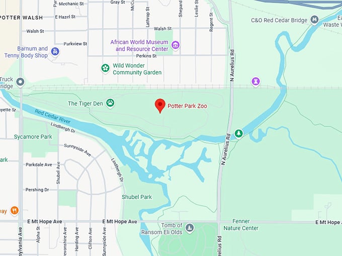 16. potter park zoo map