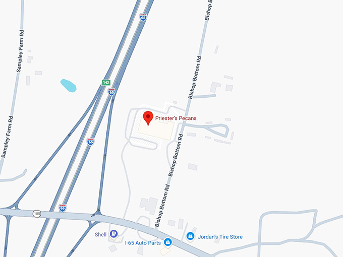 16. priester's pecans (80 bishop bottom rd) map