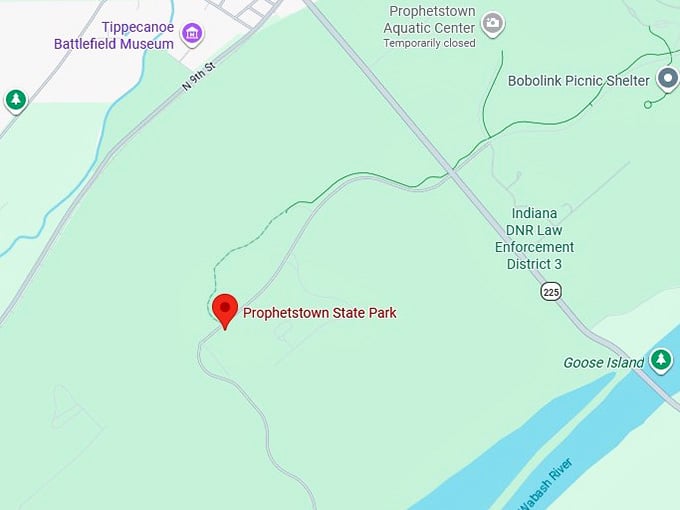 16. prophetstown state park map