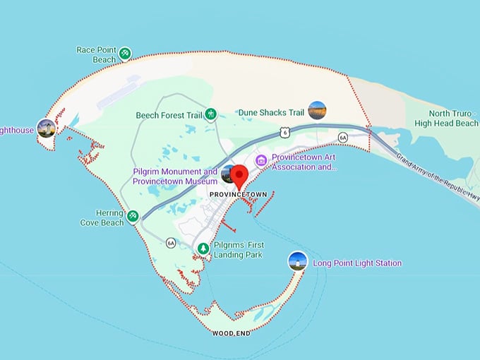 16. provincetown, ma map