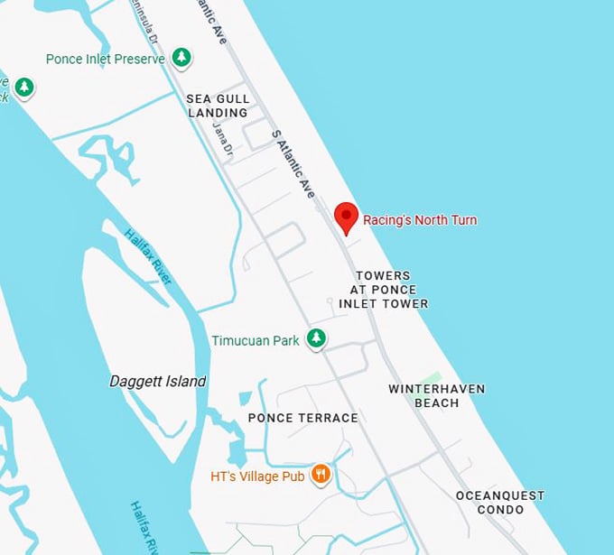 16. racing's north turn map
