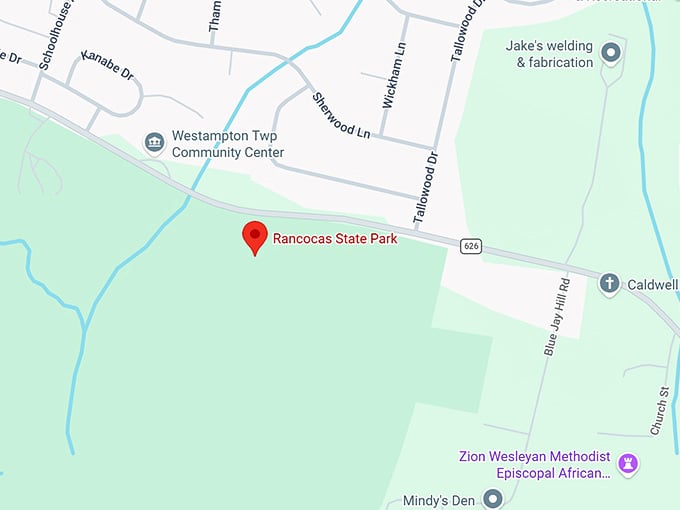 16. rancocas state park map