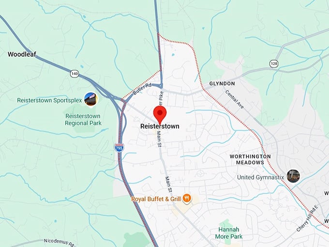 16. reisterstown, md map