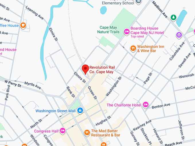 16. revolution rail co. cape may map