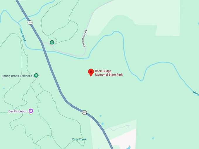16. rock bridge memorial state park map