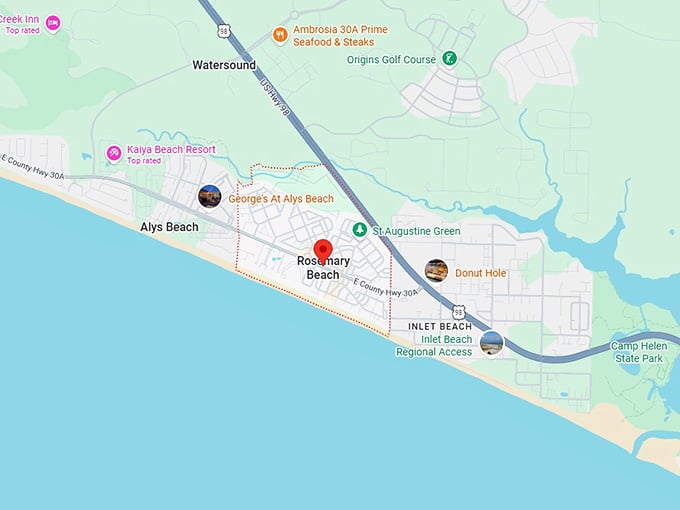 16. rosemary beach map