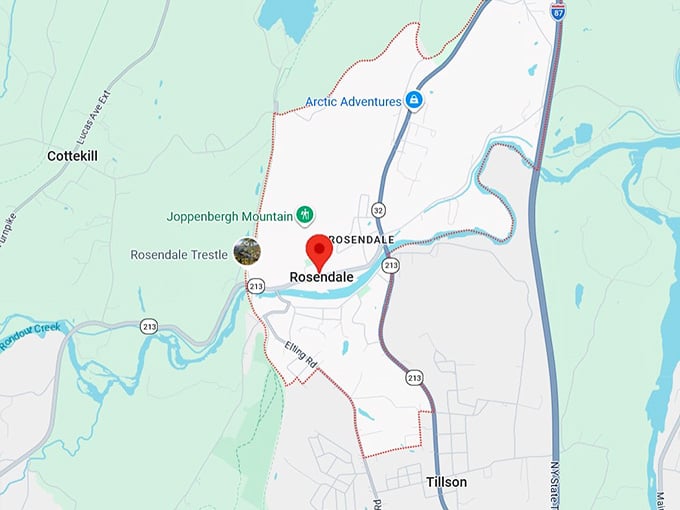 16. rosendale, ny map