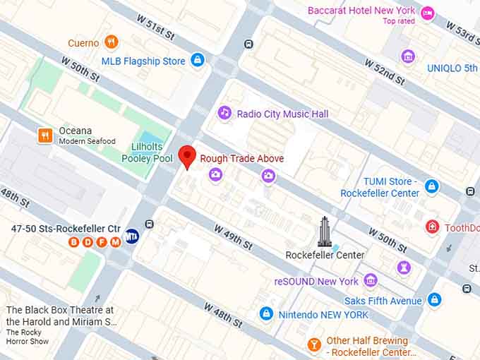 16. rough trade above map