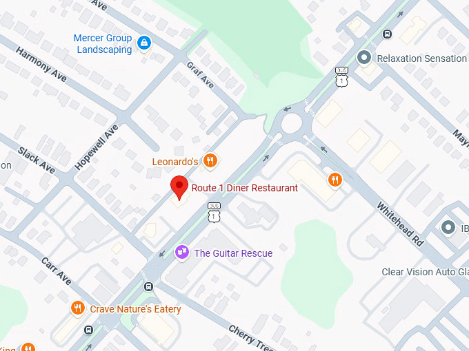 16. route 1 diner restaurant map