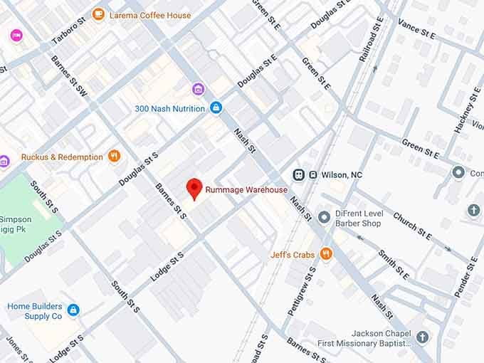 16. rummage warehouse map