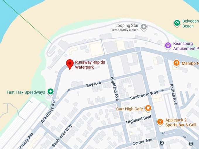 16. runaway rapids waterpark map