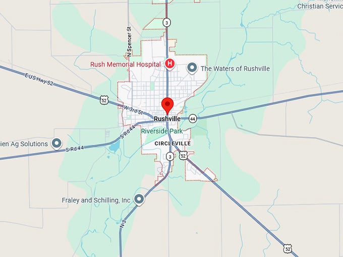 16. rushville map