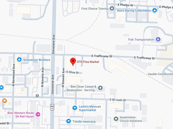 16. std flea market map