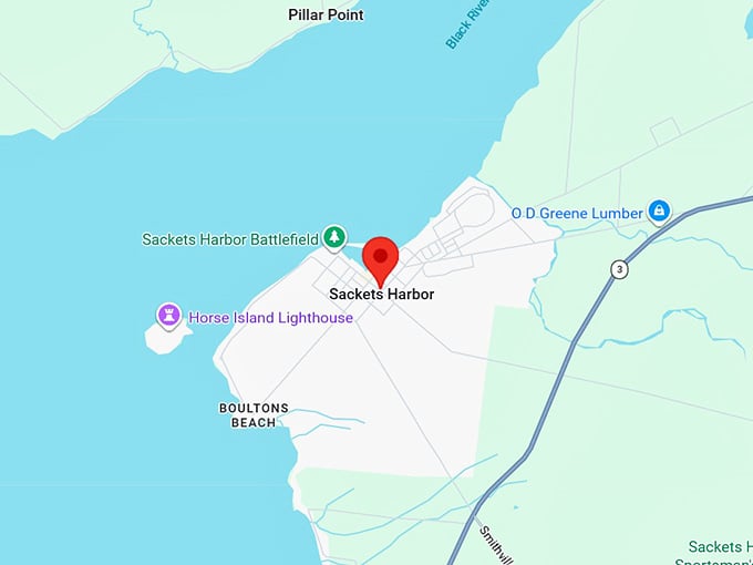 16. sackets harbor ny map