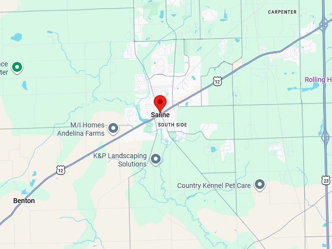16. saline mi map