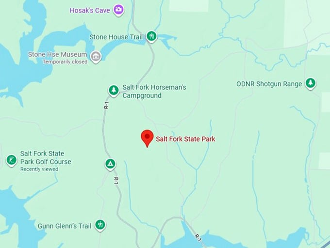16. salt fork state park map