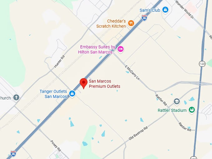 16. san marcos premium outlets map