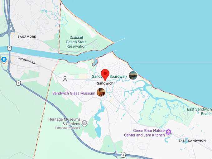 16. sandwich, ma map