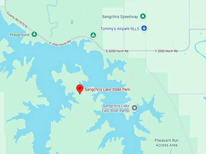 16. sangchris lake state park map