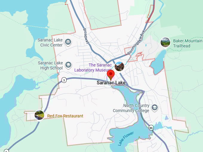 16. saranac lake map