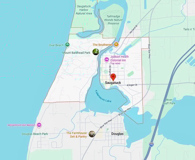 16. saugatuck, mi map