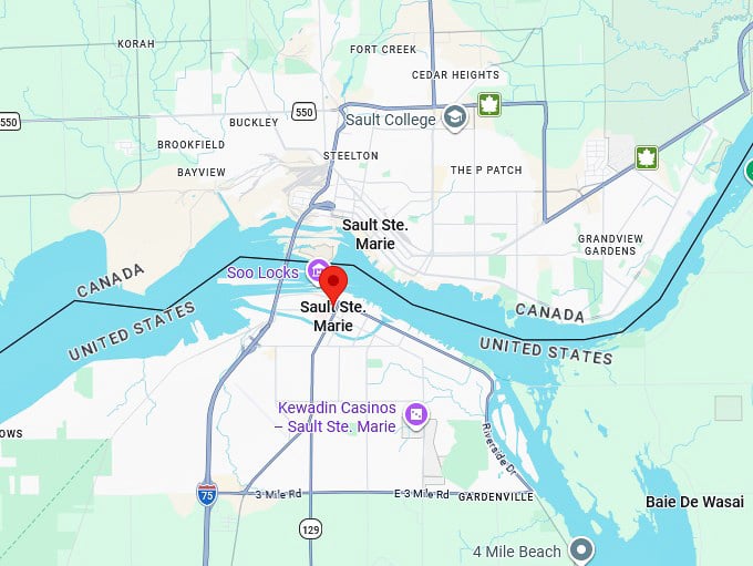 16. sault ste. marie mi map
