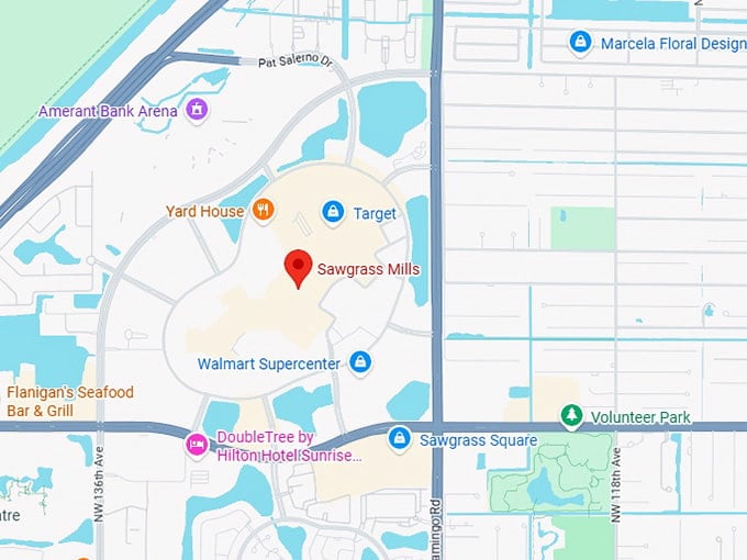 16. sawgrass mills map