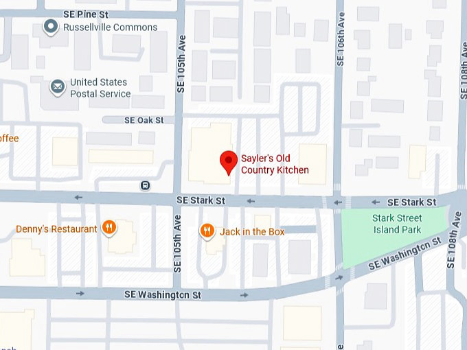 16. sayler's old country kitchen's map