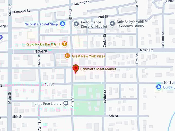 16. schmidt's meat market map