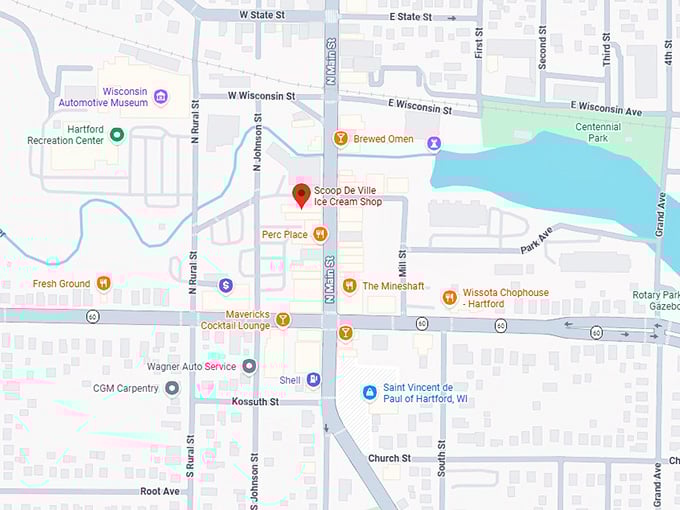 16. scoop de ville ice cream shop map