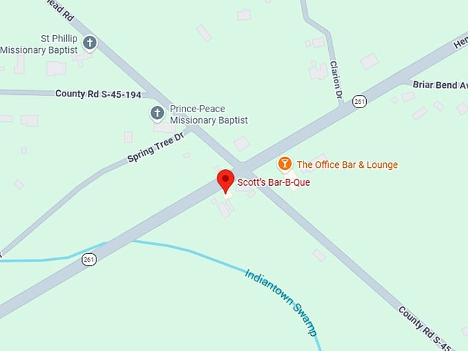 16. scott&rsquo;s bar b que map