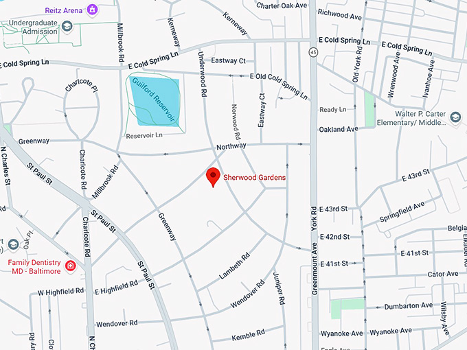 16. sherwood gardens map