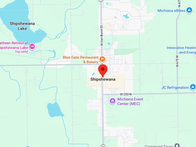 16. shipshewana in map