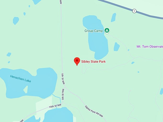 16. sibley state park map