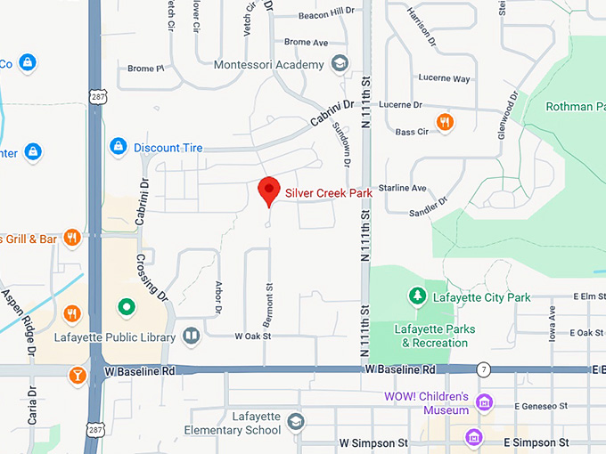 16. silver creek park map
