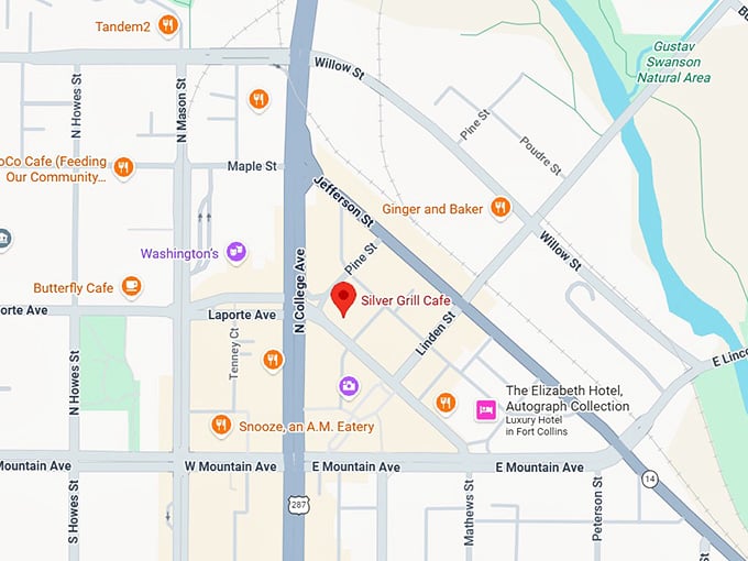 16. silver grill cafe map