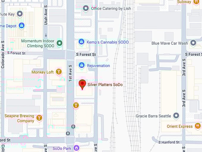 16. silver platters sodo map