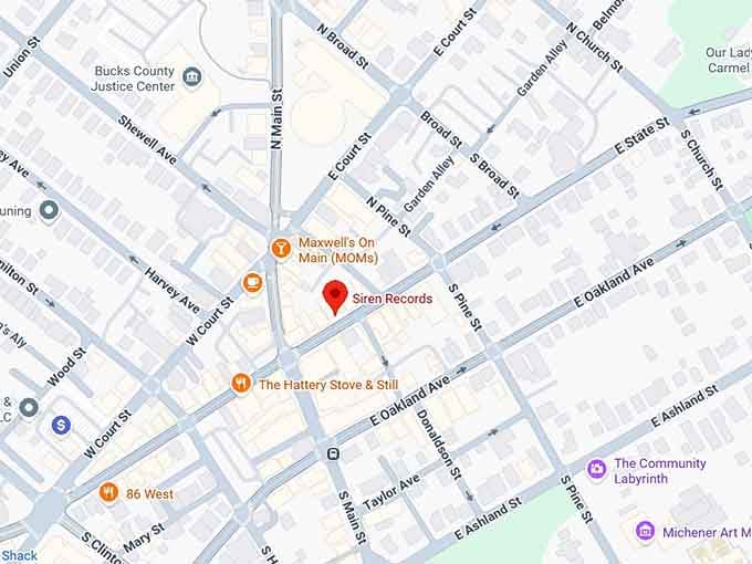 16. siren records map