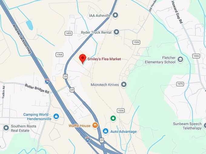 16. smiley's flea market map