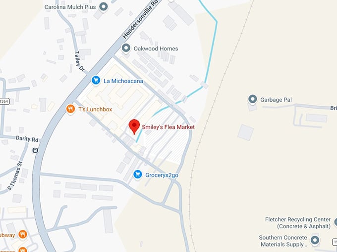 16. smiley's flea market map